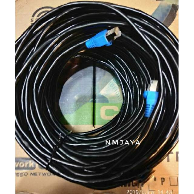 Jual Kabel Lan Outdoor 30 meter FTP Cat5e Siap Pakai sudah dicrimping ...