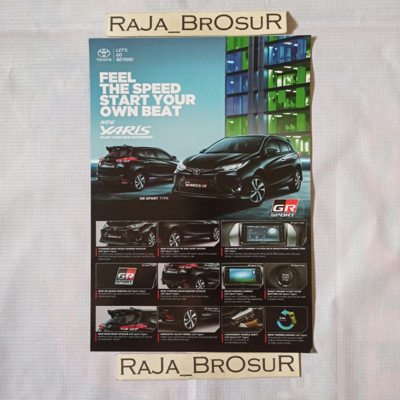 Jual Poster brosur flyer Toyota New Yaris 2021 | Shopee Indonesia
