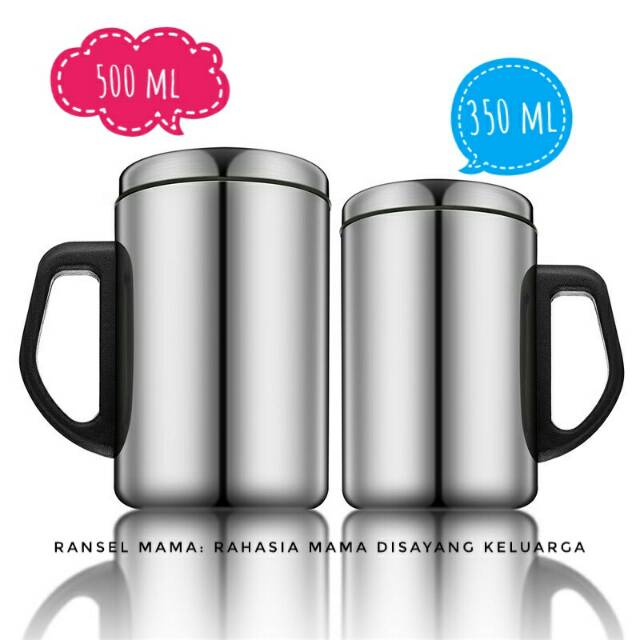 Jual Thermos Mug Stainless 500ml & 350 ml | Termos Up Cangkir Besar ...