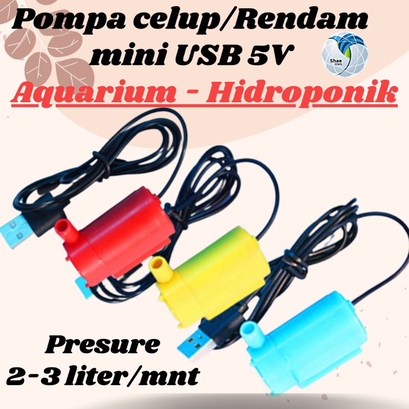 Jual POMPA CELUP/RENDAM MINI USB USB 5V SUBMERSIBLE PUMP | Shopee Indonesia