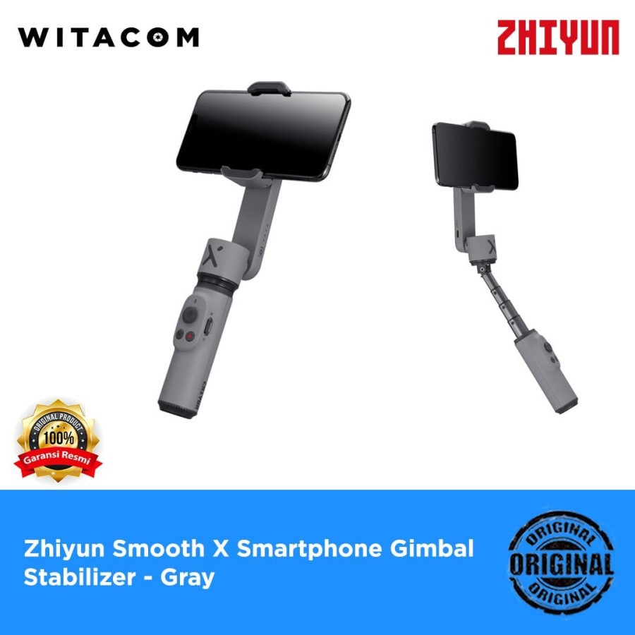 Jual Zhiyun Smooth X Smartphone Gimbal Stabilizer - Gray | Shopee Indonesia