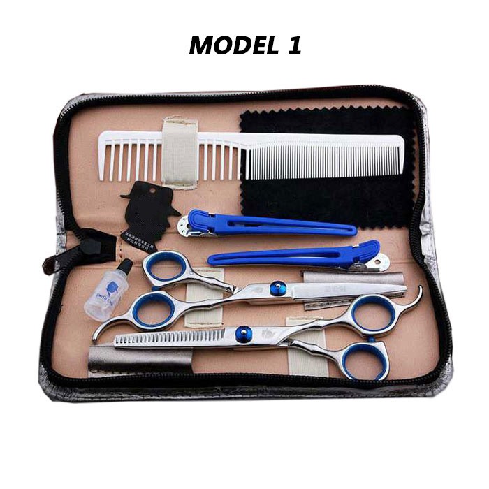 Jual Set Alat Gunting Potong Rambut Salon Barbershop Profesional Cukur ...