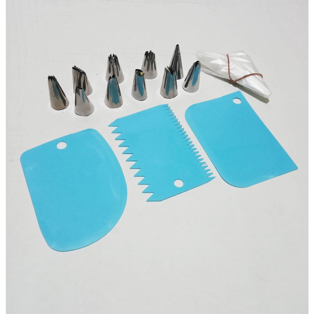 Jual scraper/ semprit alat menghias /.menghias kue 1 set murah | Shopee ...