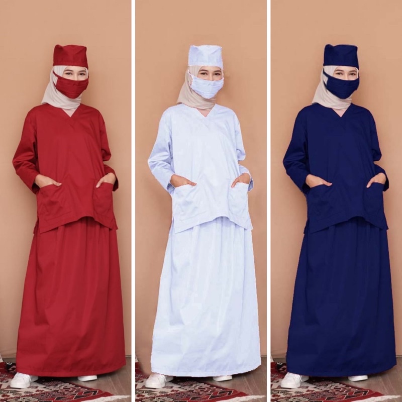 Jual Baju Oka American Drill Model ROK - Seragam Pakaian Perawat Rumah ...