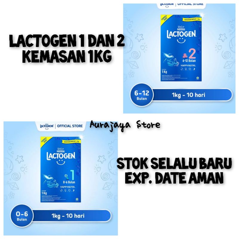Jual LACTOGEN 1 & 2 1KG | Shopee Indonesia