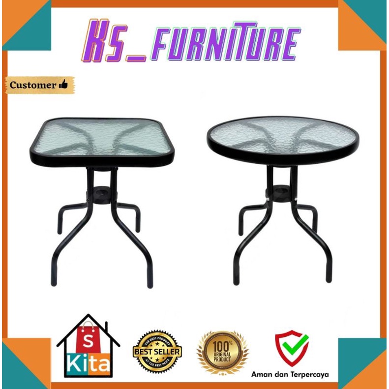 Jual Meja teras/Meja Besi/Meja kaca/meja taman/meja serbaguna/Meja ...