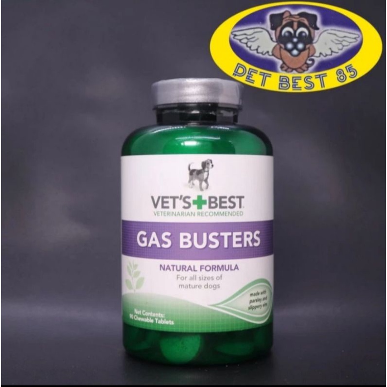 Jual Vets Best Gas Busters 90 Tablet Vitamin Obat Kembung Anjing ...