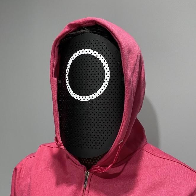 Jual Nay / Topeng Squid Game Mask Staff Guard Cosplay Kostum Netflix ...