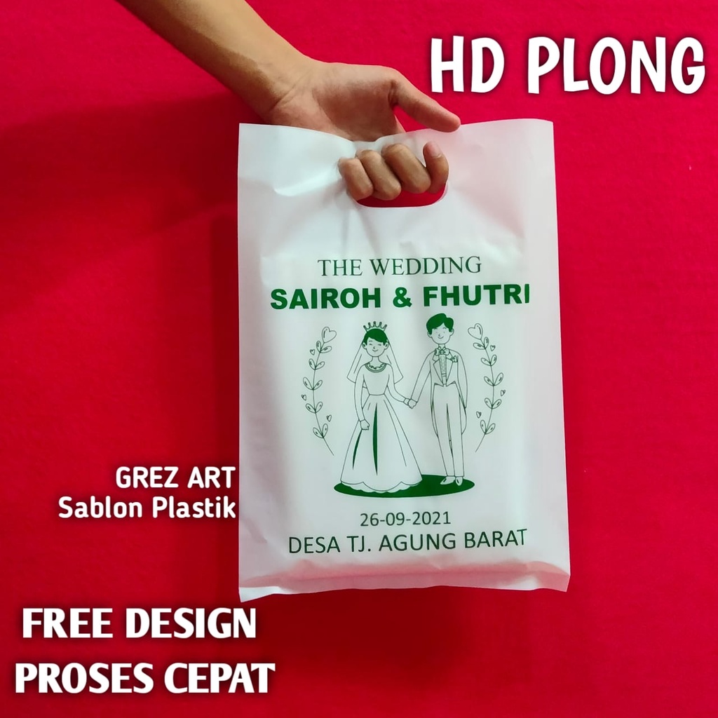 Jual Plastik Sablon Packing Olshop HD Plong 20x30 Murah, FREE DESIGN ...