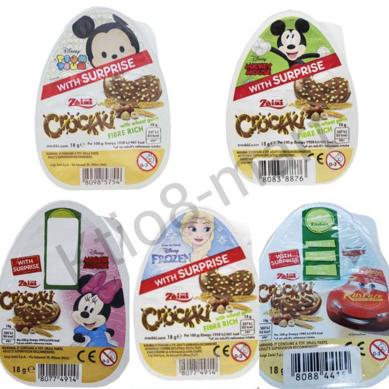 Jual ZAINI Crockki Surprise Egg Toy Chocolate 18gr / Cokelat / Coklat ...