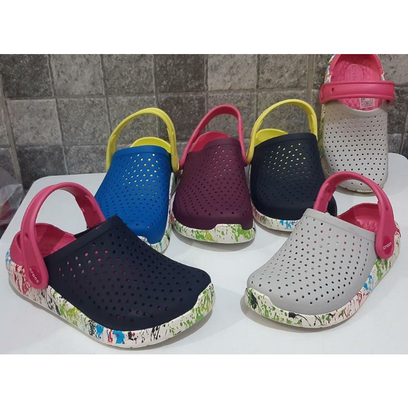 Jual Sendal Crocs Anak Crocs Literide Motif Clog Kids And Junior ...