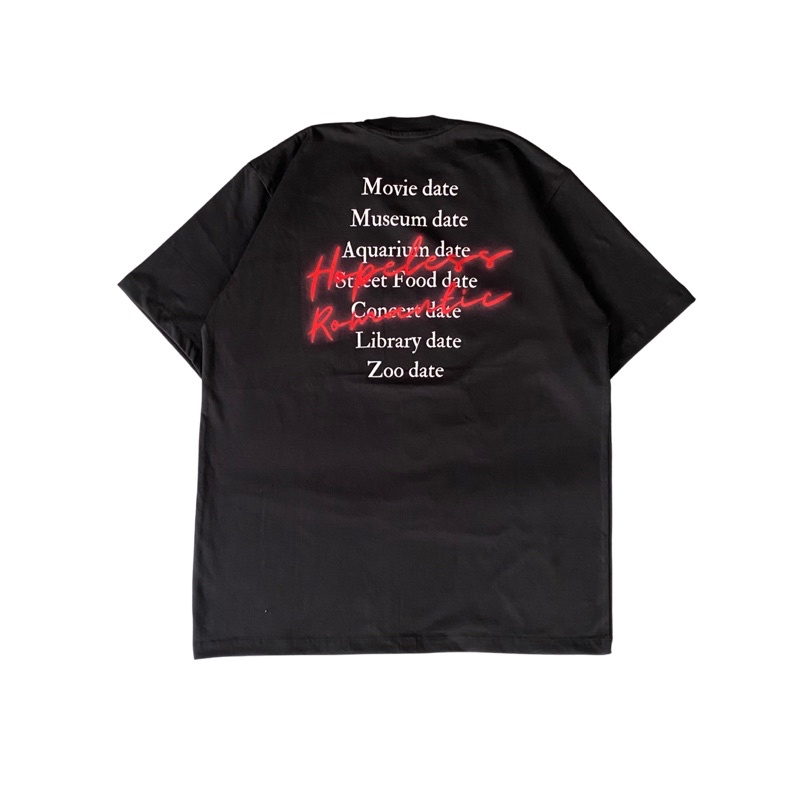Jual Praedae Studio - black oversized t-shirt - hopeless romantic ...