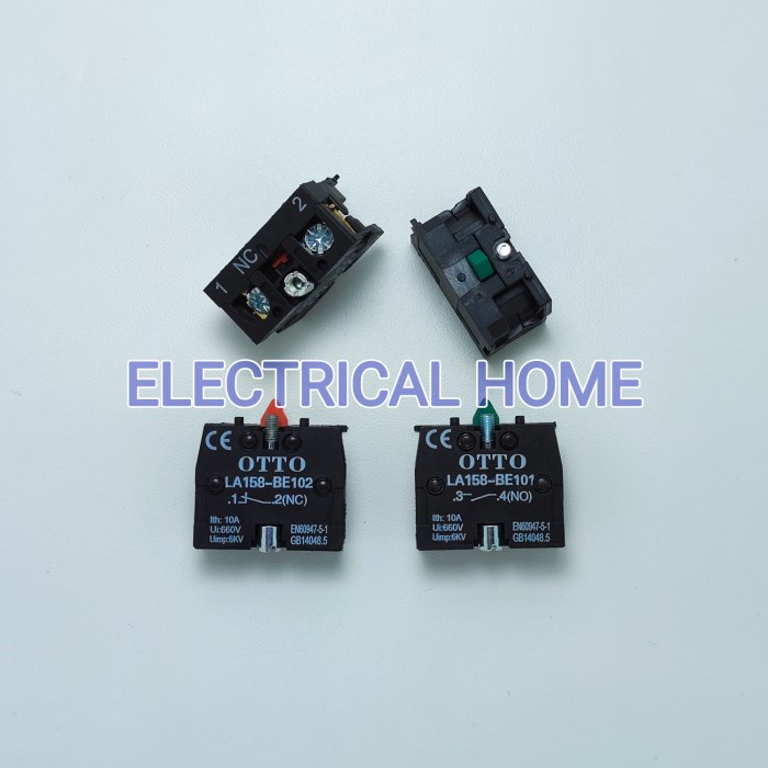 Jual Kontak Bantu/Block Push Button XB2/XB4 1NO Hijau atau 1NC Merah ...