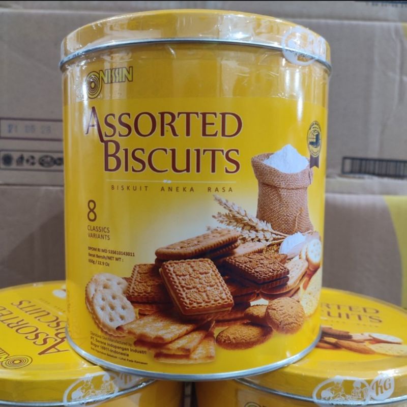 Jual NISSIN YELLOW ASSORTED BISCUITS NISSIN KALENG KUNING 650 GRAM | Shopee Indonesia