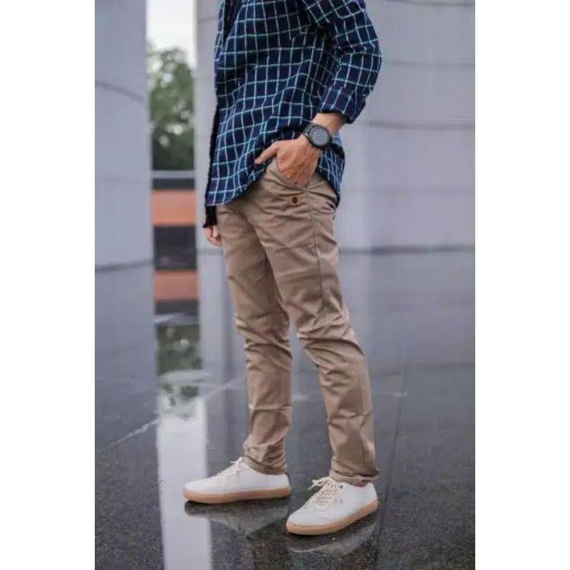 Jual CELANA PRIA CHINO Slim fit Panjang Kerja kantor Santai Liburan Cowok Gentleman Boy | Shopee ...