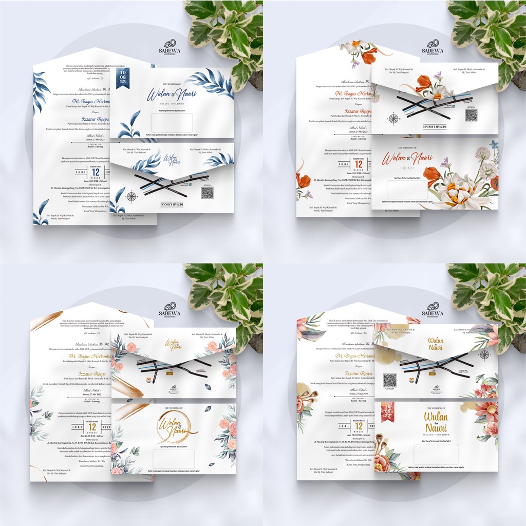 Jual UNDANGAN PERNIKAHAN SEMI AMPLOP TERMURAH, TERBAIK, ELEGANT, MODERN ...