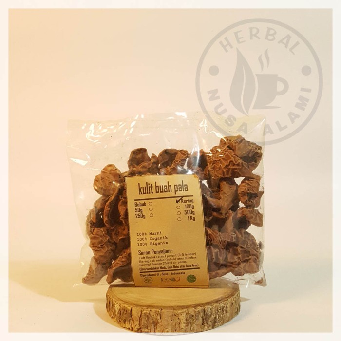 Jual KULIT BUAH PALA KERING | PREMIUM | Myristica Fragrans 100g ...