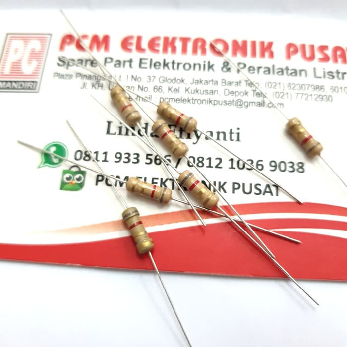 Jual New Resistor 05W 1/2 W 1 Mega ohm 1M ohm 100pc | Shopee Indonesia
