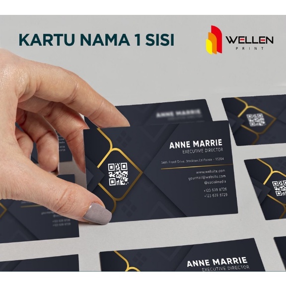 Jual WELLEN PRINT - Cetak / Print Kartu Nama / Name Card AC 260 1 Sisi ...