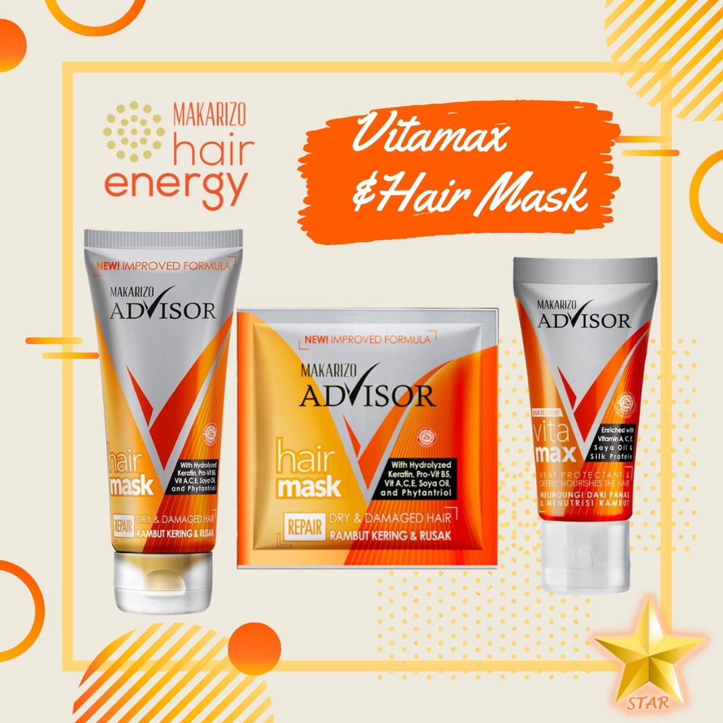 Jual AS Makarizo Advisor Hair Mask Vitamax Vita Max Vitamin Rambut ...