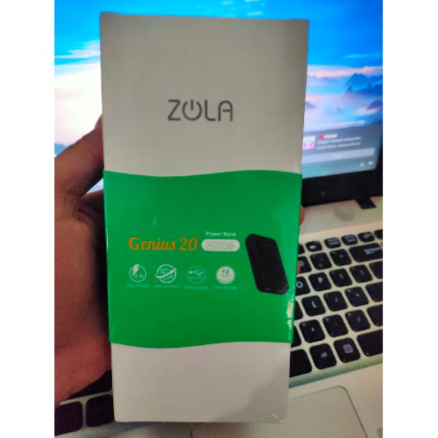 Jual Power Bank Zola Genius 20000mah BARU ORI GARANSI RESMI | Shopee ...