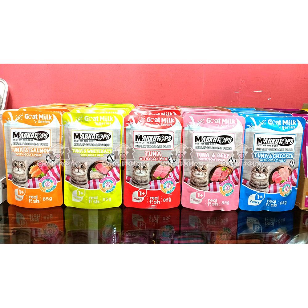 Jual Markotops pouch SACHET 85gr goat milk susu mother kitten & adult ...