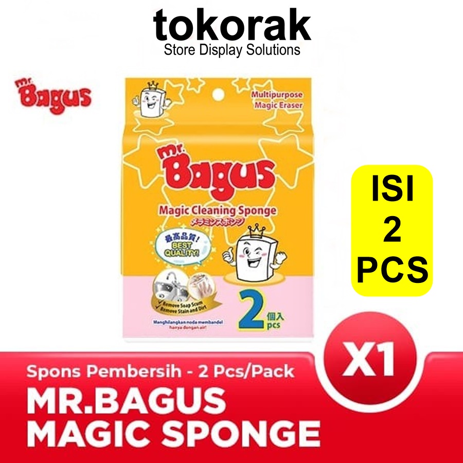 Jual MR. BAGUS MAGIC SPONGE 2'S SPONS AJAIB ISI 2 PCS S SPON | Shopee ...
