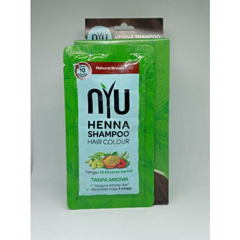 Jual NYU HENNA SHAMPOO 1 BOX ISI (4PCS) | Shopee Indonesia