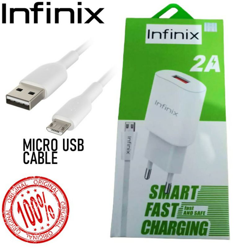 Jual CHARGER INFINIX FAST CHARGER MICRO USB 2A SMART 3/SMART 4/SMART 5 ...