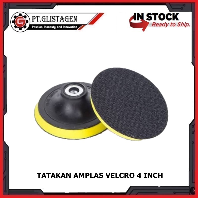 Jual Tatakan Amplas Velcro Gerinda Tangan Rubber Pad Perekat Kasar 4 ...