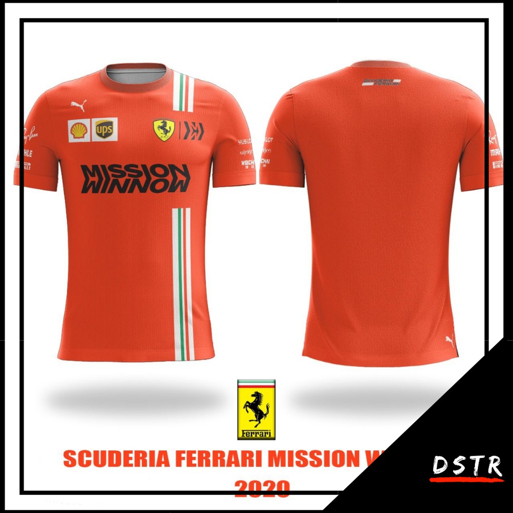 Jual Kaos Baju Jersey F1 Formula One Scuderia Ferrari 2020 Full Print ...