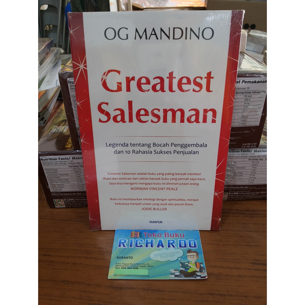 Jual Buku Greatest Salesman --- OG Mandino | Shopee Indonesia