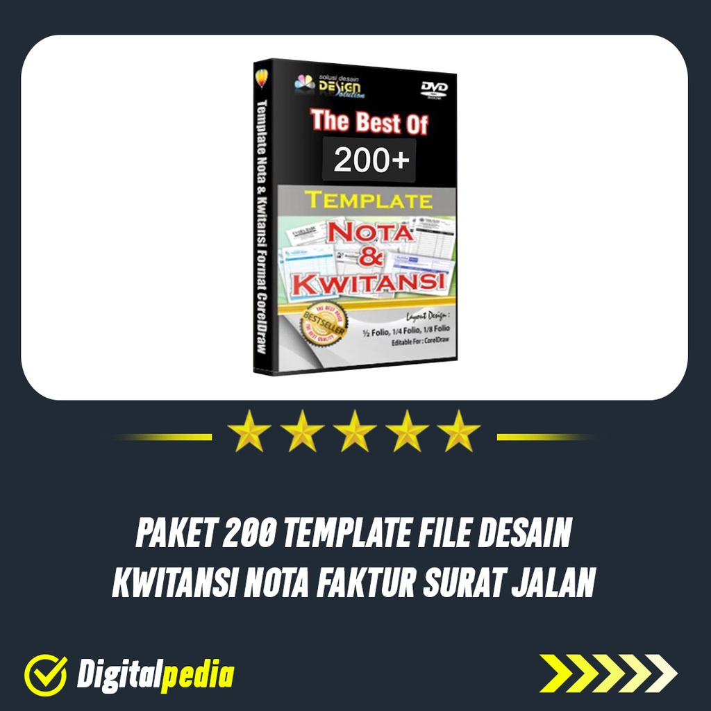 Jual Paket 200 Template File Desain Kwitansi Nota Faktur Resep Surat ...