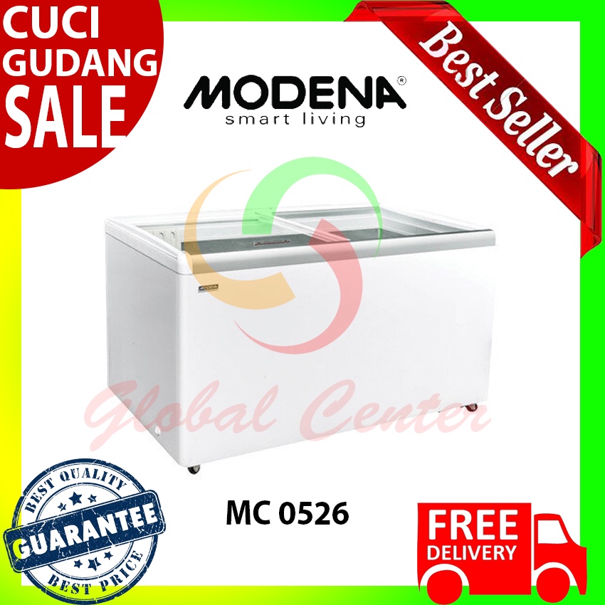 Jual Sliding Glass Chest Freezer - Conserva MC 0526 | Shopee Indonesia