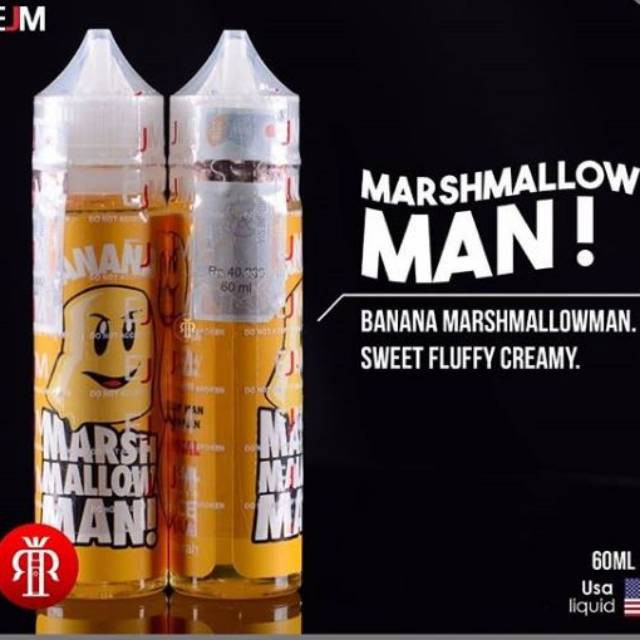 Jual E LIQUID MASRHSMELLOW MAN BANANA MARSHMALLOW SWEET 60ML BY EJUICE ...