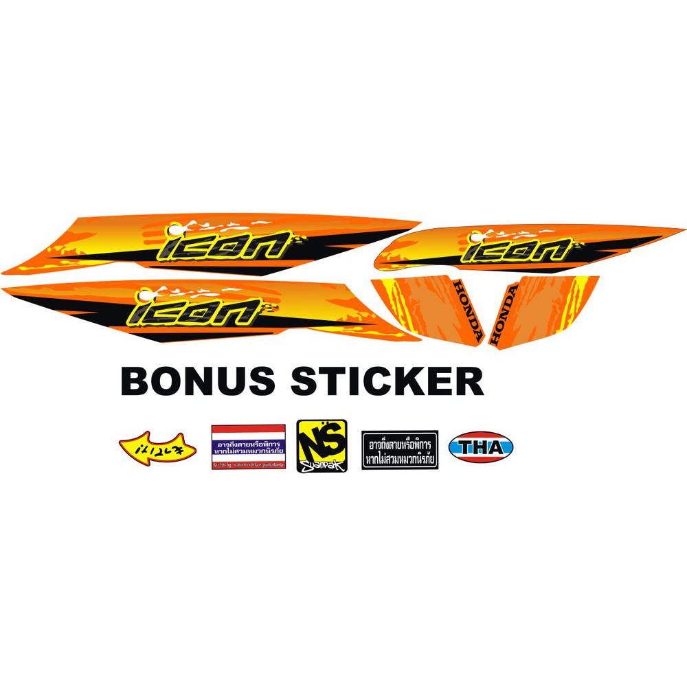 Jual v5 OREN STRIPING BEAT CARBU OLD ICON OREN rb | Shopee Indonesia