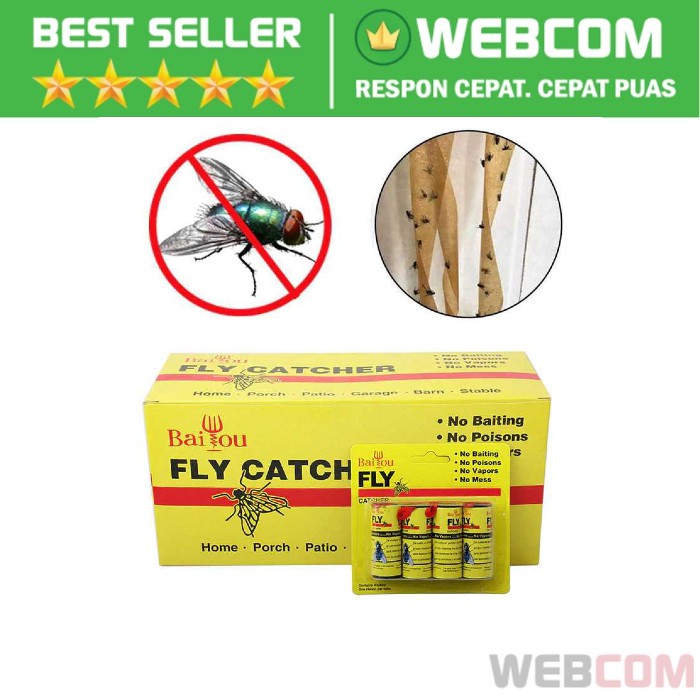 Jual Lem Perangkap Lalat, Nyamuk, Lebah, dan Serangga Hama Paper Strip ...