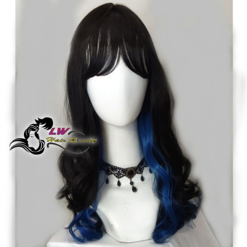 Jual Full Wig Wanita Highlight 60 cm | Shopee Indonesia