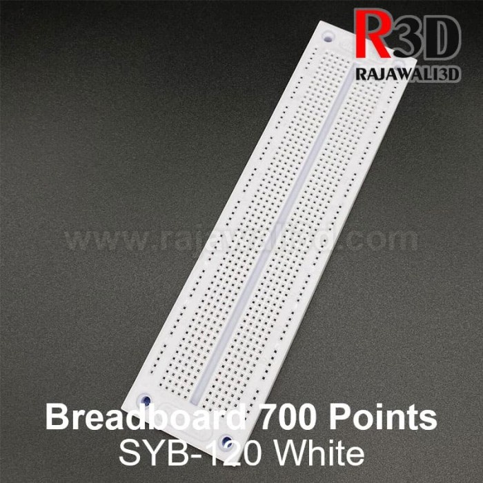 Jual Breadboard Solderless Bread board 700 Points SYB 120 White ...
