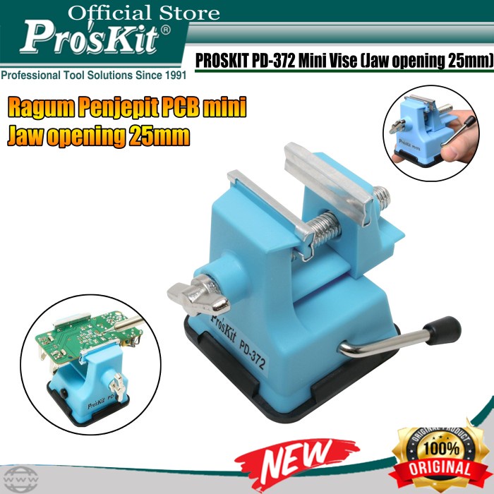 Jual Penjepit Ragum Mini Vise Pro'Skit Pd-372 25Mm Biru Original | Shopee Indonesia