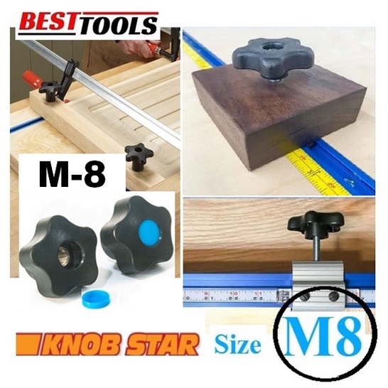 Jual Mur Bintang Star Knob Female Thread Screw Star Knob Bintang M8 X ...