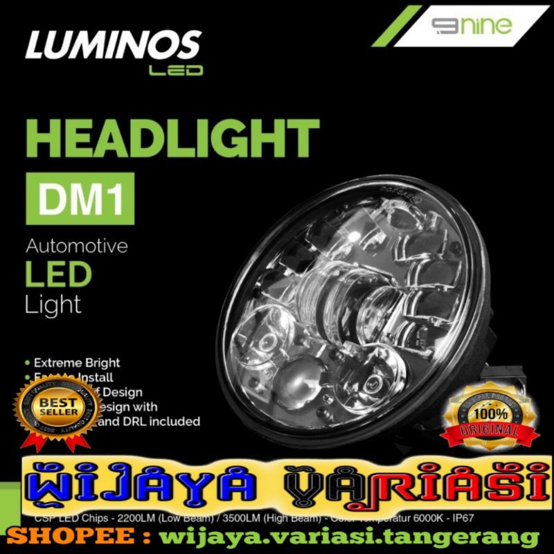 Jual LAMPU DEPAN LED Daymaker led 5,75 inch DM1 NINE/DAYMAKER NINE 16 ...