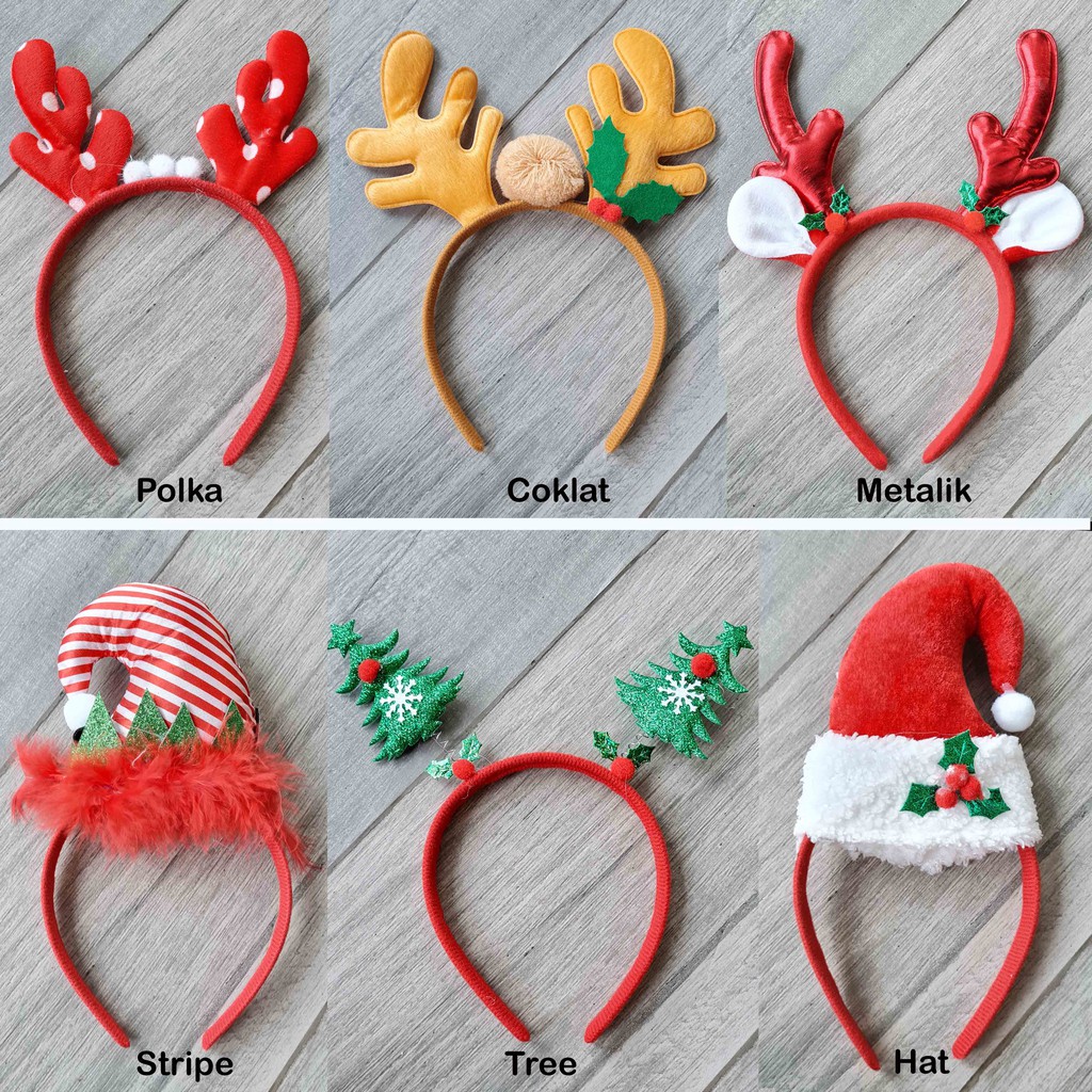 Jual Bando Natal Rusa Santa / Christmas Headband Anak Dewasa | Shopee ...