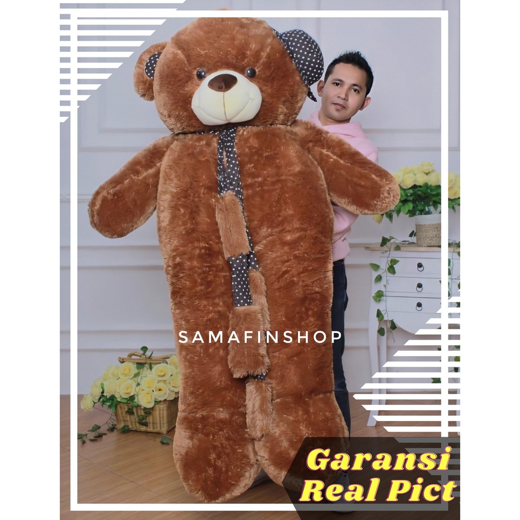 Jual BONEKA TEDDY BEAR BERUANG SUPER JUMBO BESAR GEDE 1,5meter PREMIUM ...