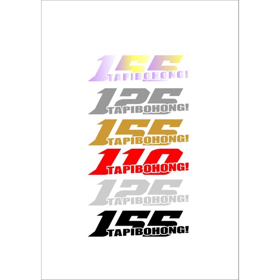 Jual STICKER 155 TAPI BOHONG 110 TAPI BOHONG 125 TAPI BOHONG CUTTING | Shopee Indonesia