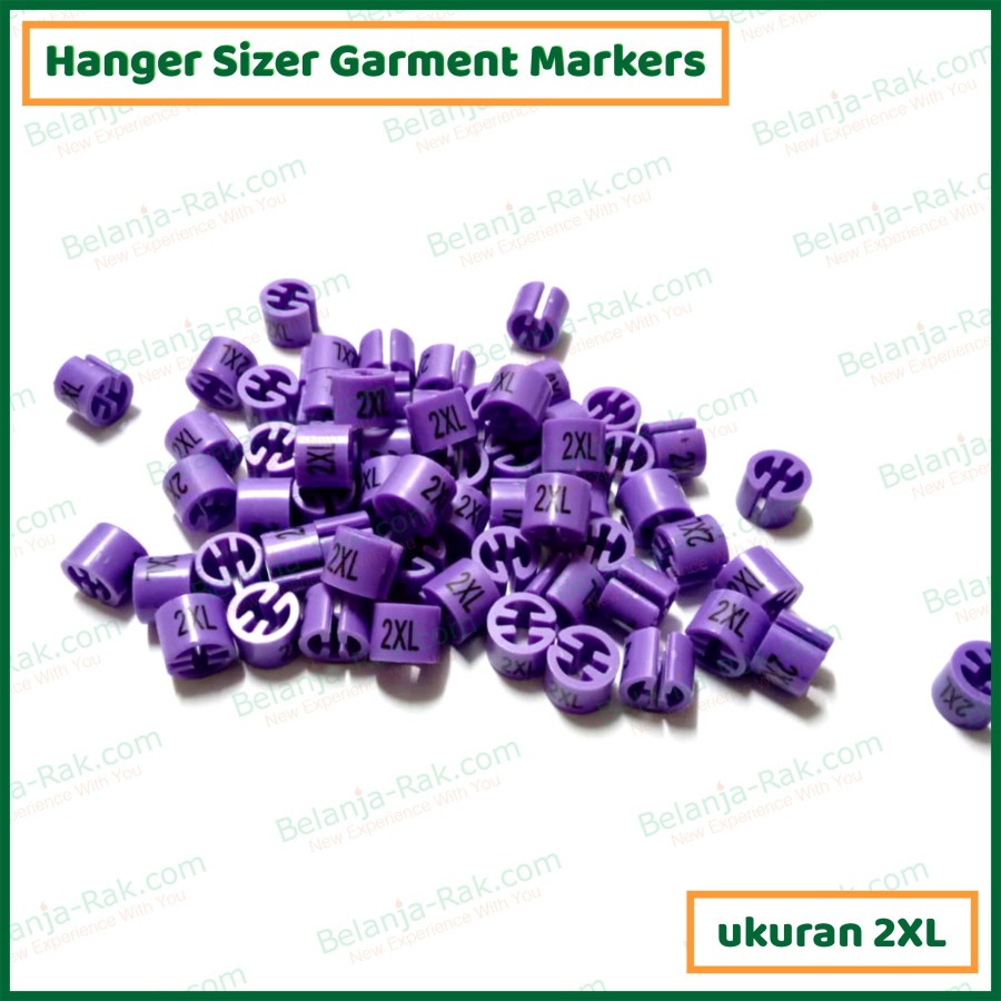 Jual Hanger Sizer Garment Markers Penanda Ukuran Pada Hanger 1 Pack Isi ...