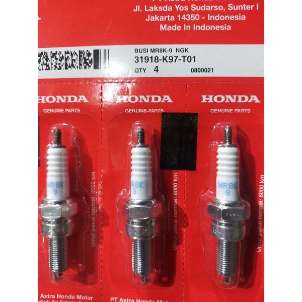 Jual BUSI NGK MR8K-9 PCX 150 PCX HYBRID ADV 150 ORIGINAL HONDA 31918 ...