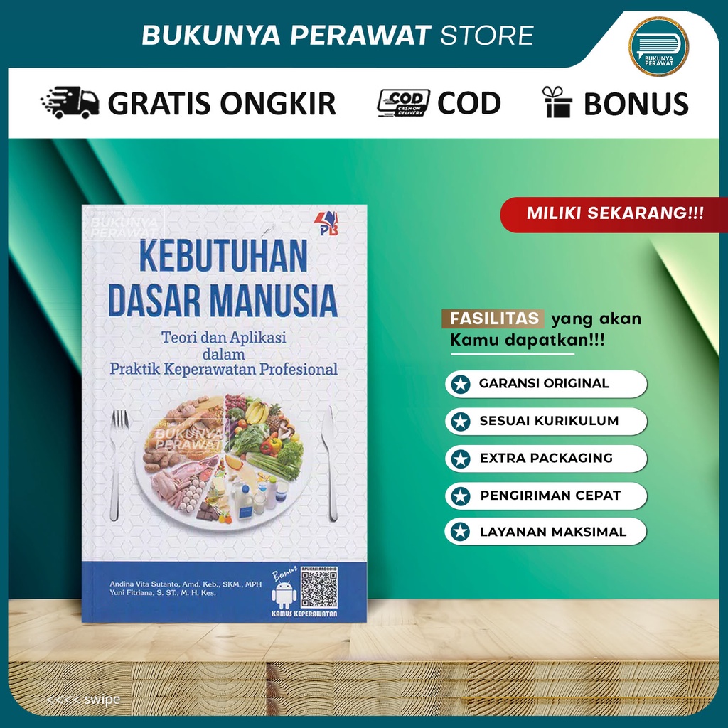 Jual (ORIGINAL) BUKU KEPERAWATAN KEBUTUHAN DASAR MANUSIA - KDM | Shopee Indonesia