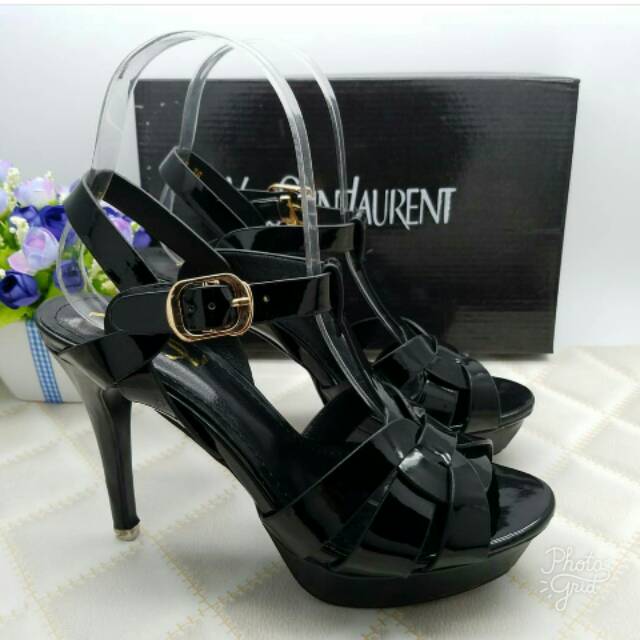 Jual sepatu heels ysl /sepatu heels wanita ysl premium | Shopee Indonesia