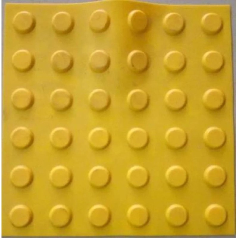 Jual Blind Road Sidewalk - Dot Rubber Tile Bricks Tactile Paving Guidin ...
